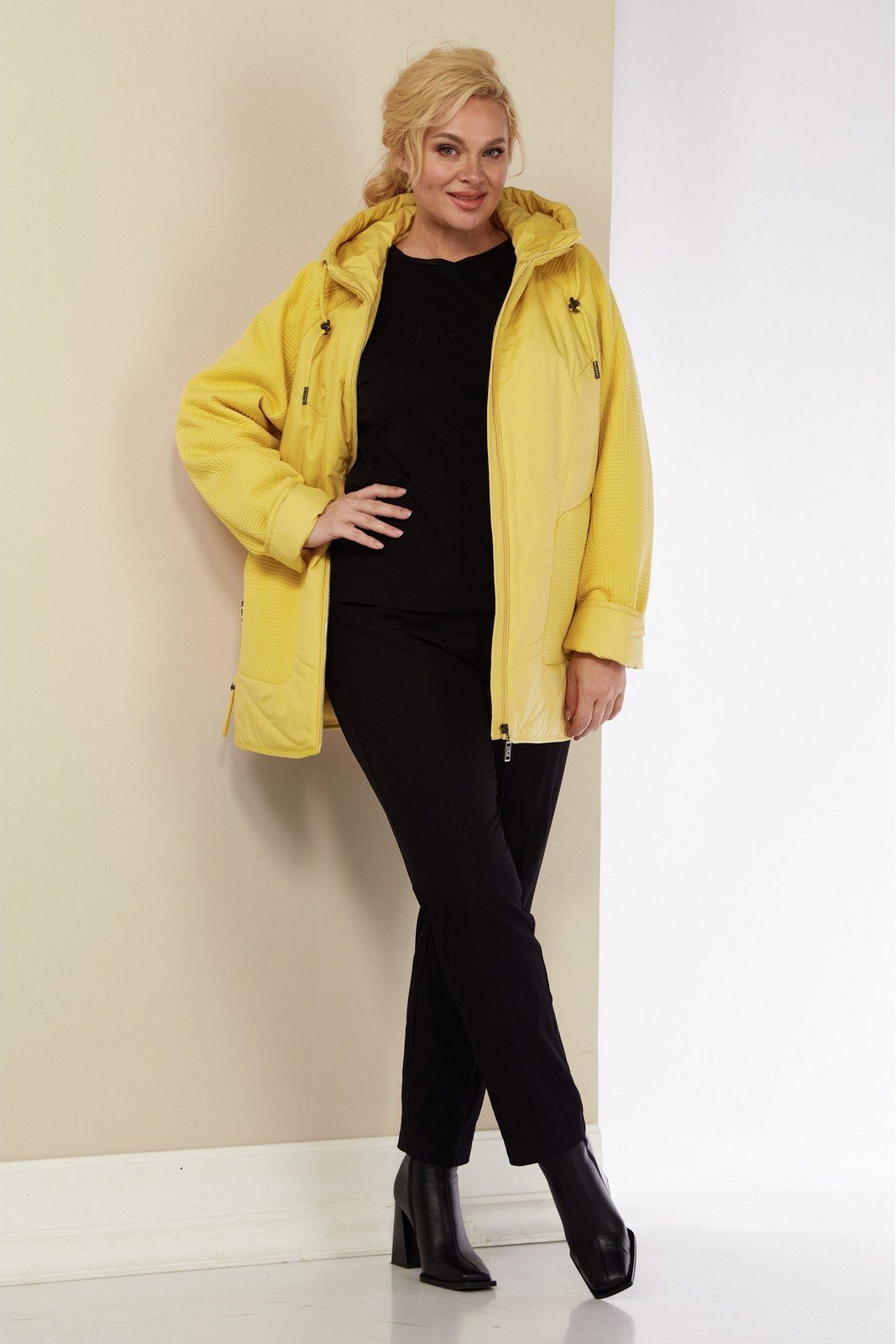 Куртка 2127 желтый Shetti купить в интернет магазине Велесмода